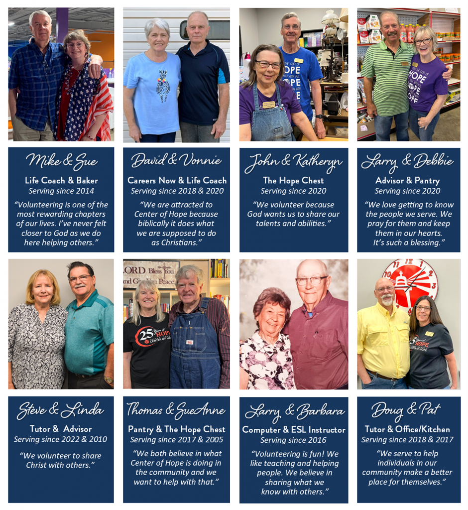 Serving God Together at Center of Hope - Center of Hope